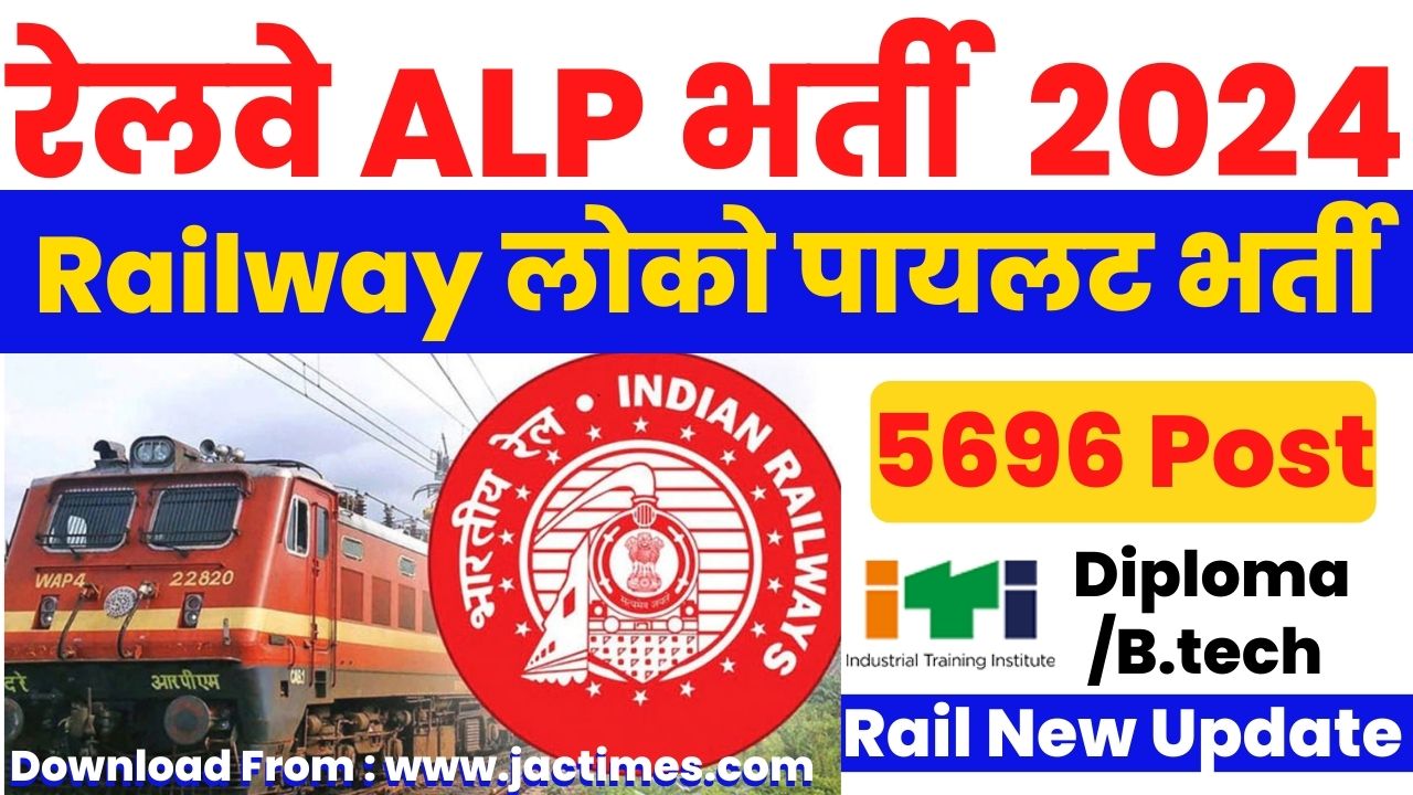 Railway ALP Recruitment 2024,आ गई रेलवे लोको पायलट भर्ती 2024, RRB ALP ...